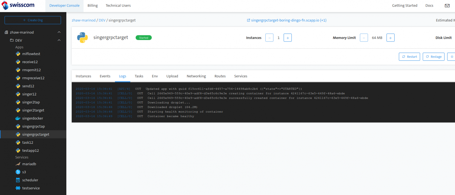 Deploying Singer.io to the Cloud - Service Prototyping Lab