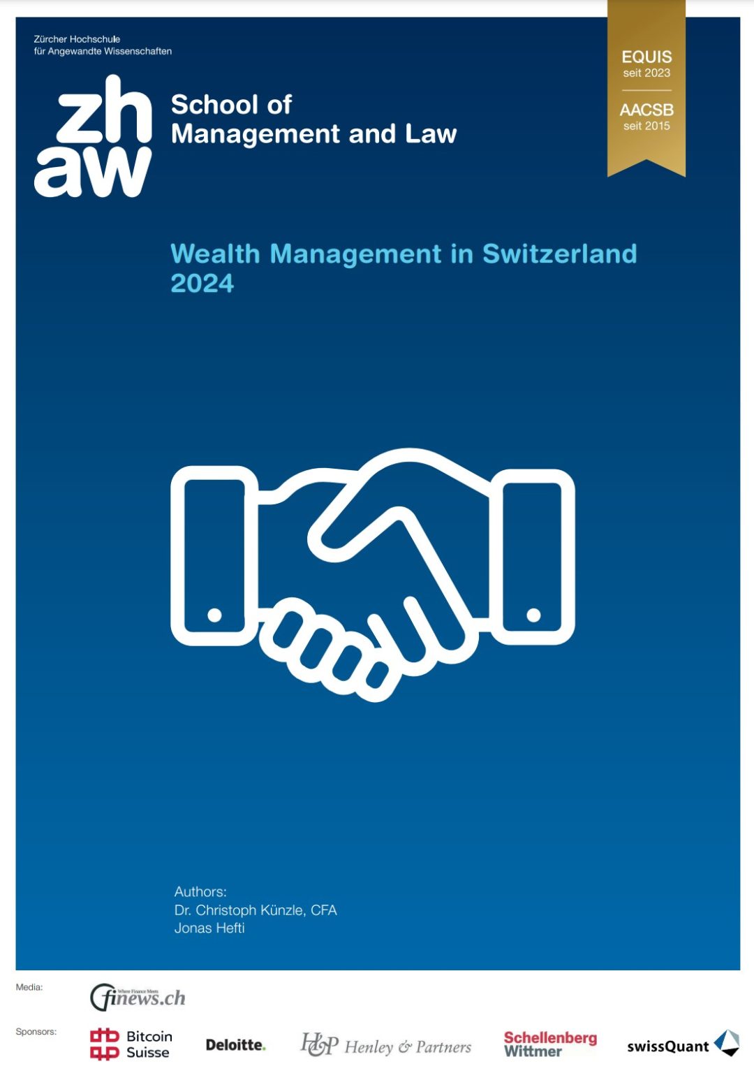 New Study Released: "Wealth Management in Switzerland 2024" - ZHAW ...